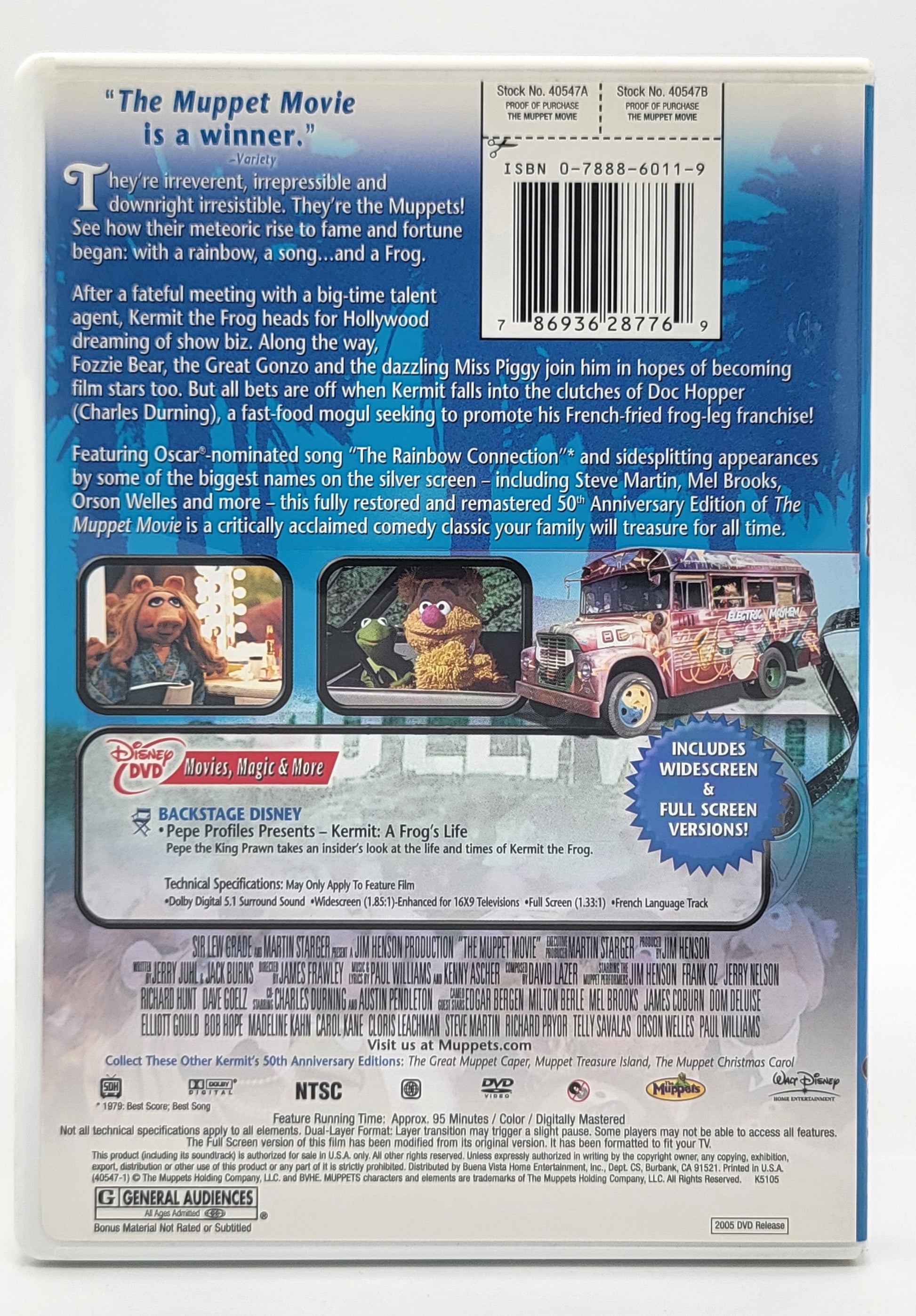 The Muppet Movie | DVD | Anniversary Edition 50 Years of Bein Green ...