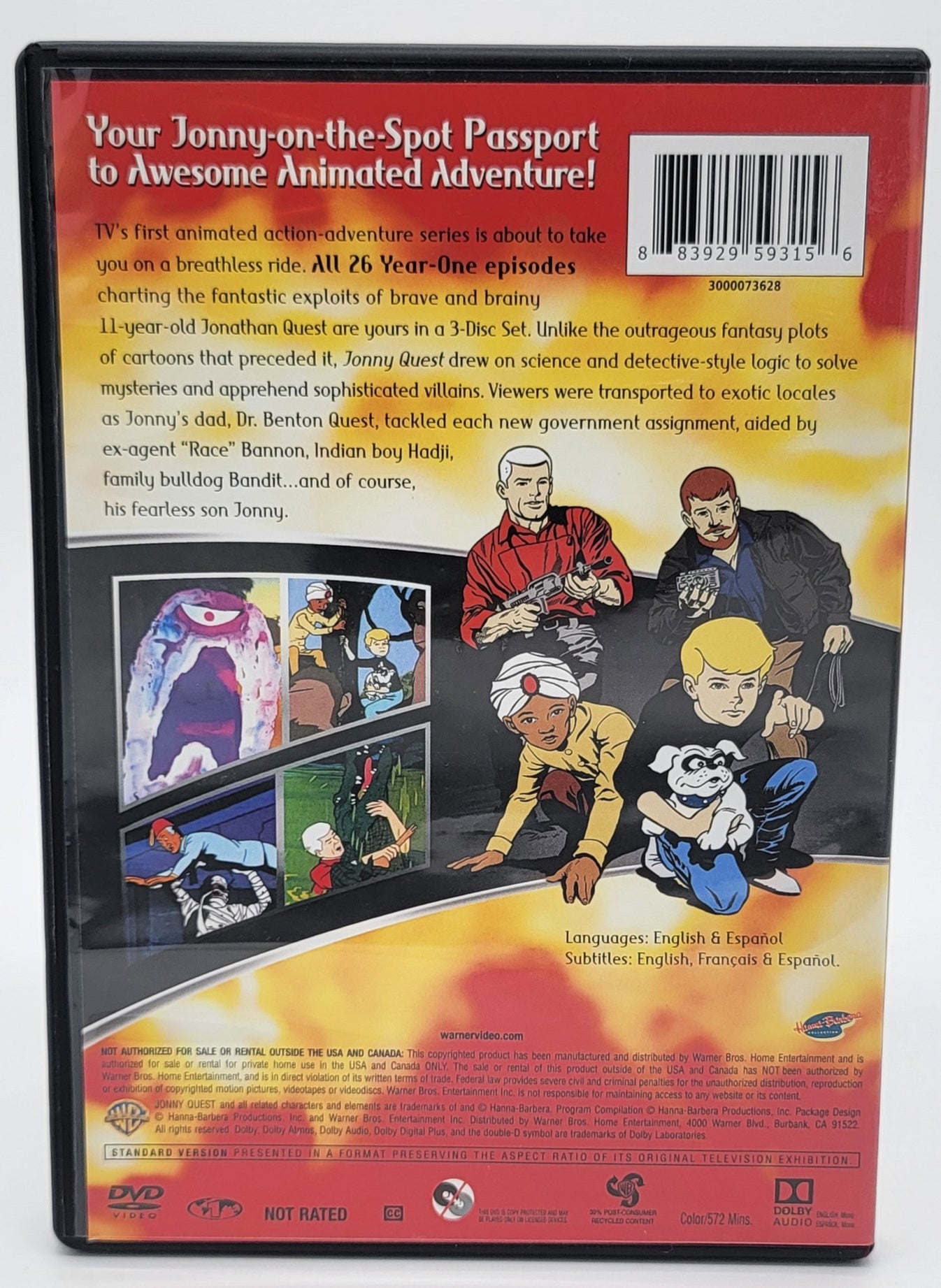 Jonny Quest | DVD | Complete First Season | Hanna-Barbera Diamond ...